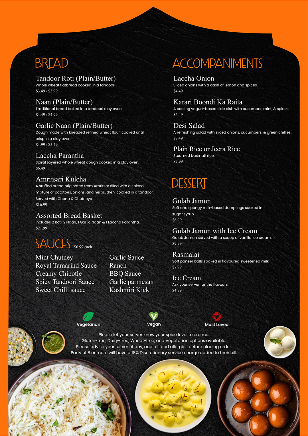 Menu – Atlantic Indian Bistro | Authentic Indian Taste | Indian ...